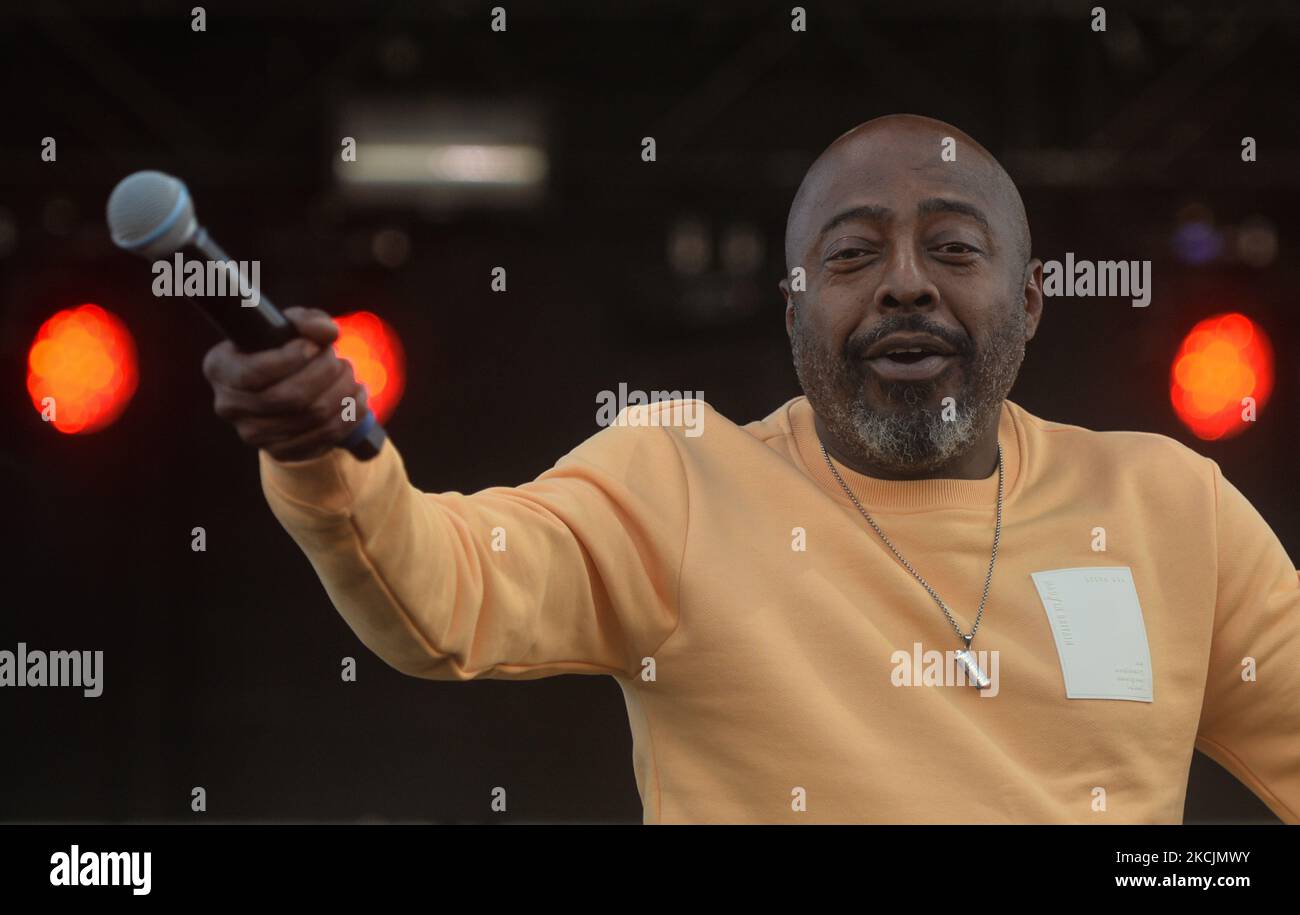 Donnell Rawlings, an American comedian, actor, and radio host performs ...