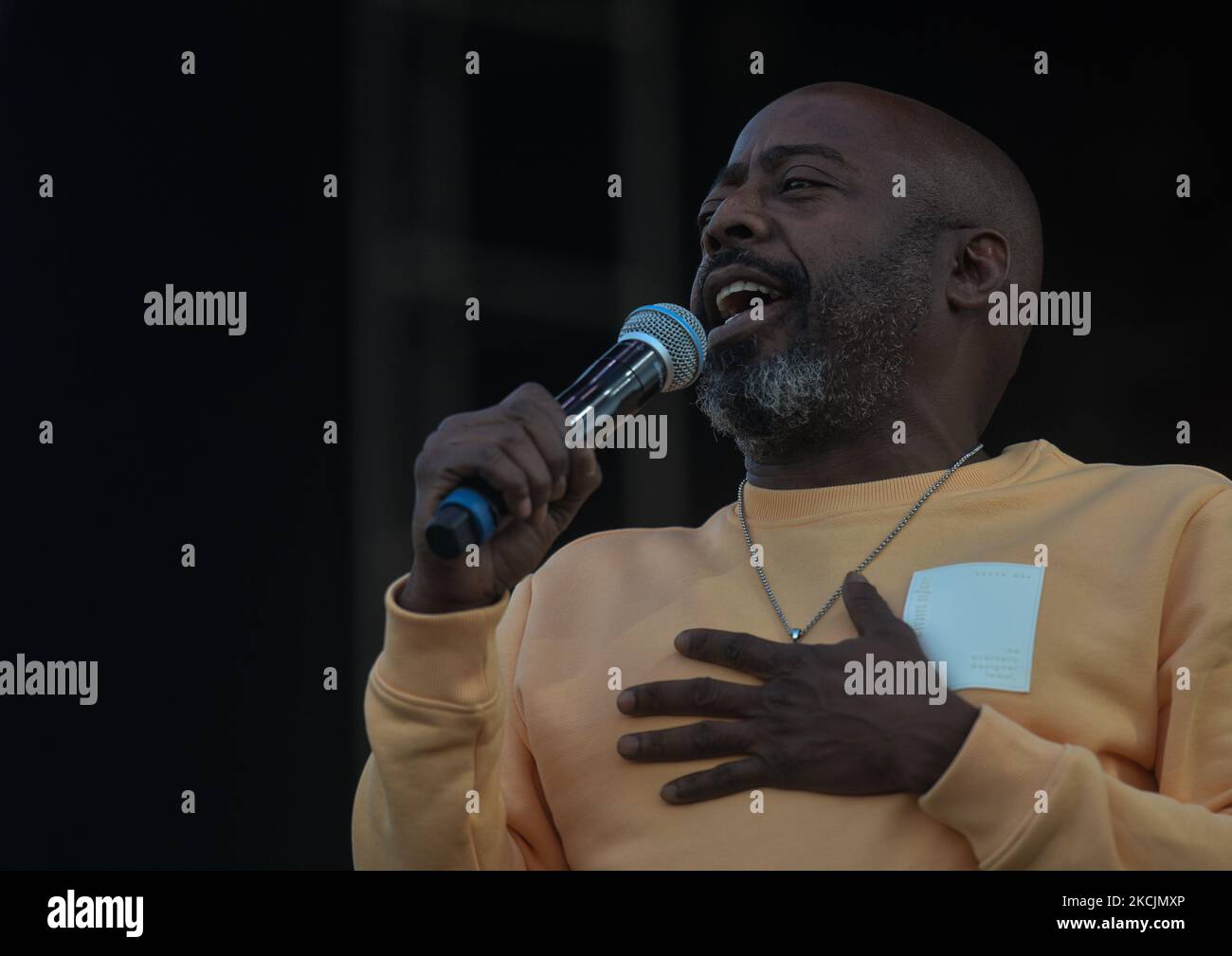 Donnell Rawlings, an American comedian, actor, and radio host performs ...