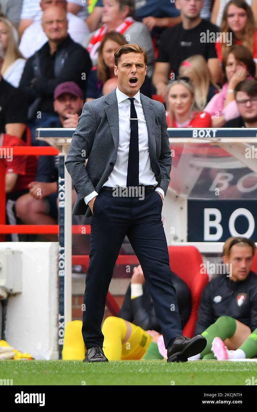 Scott Parker, manager of Bournemouth during the Sky Bet Championship ...