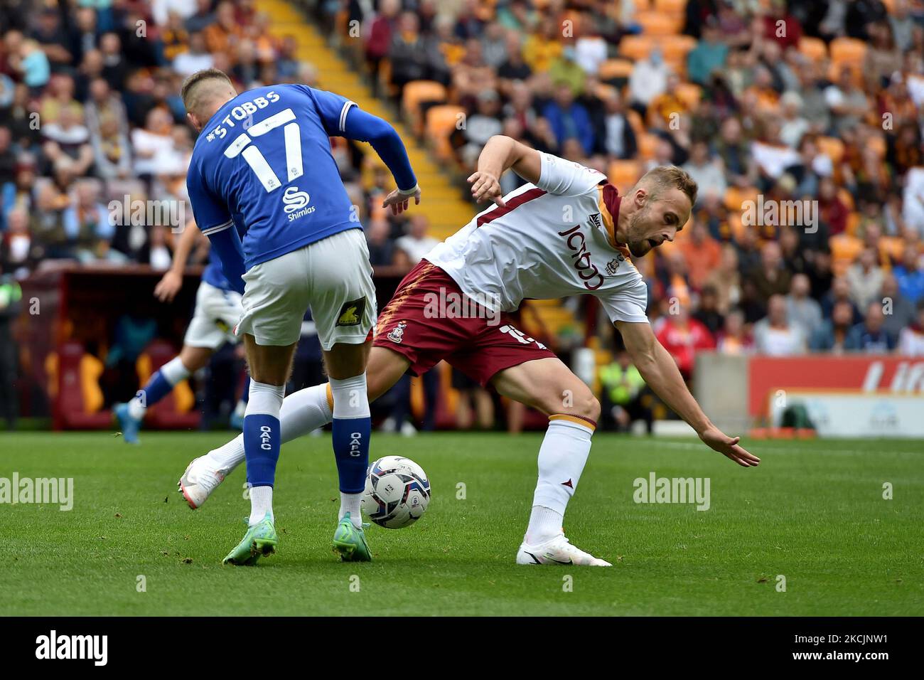 Oldham fans during the Sky Bet League 2 match between Bradford City and ...