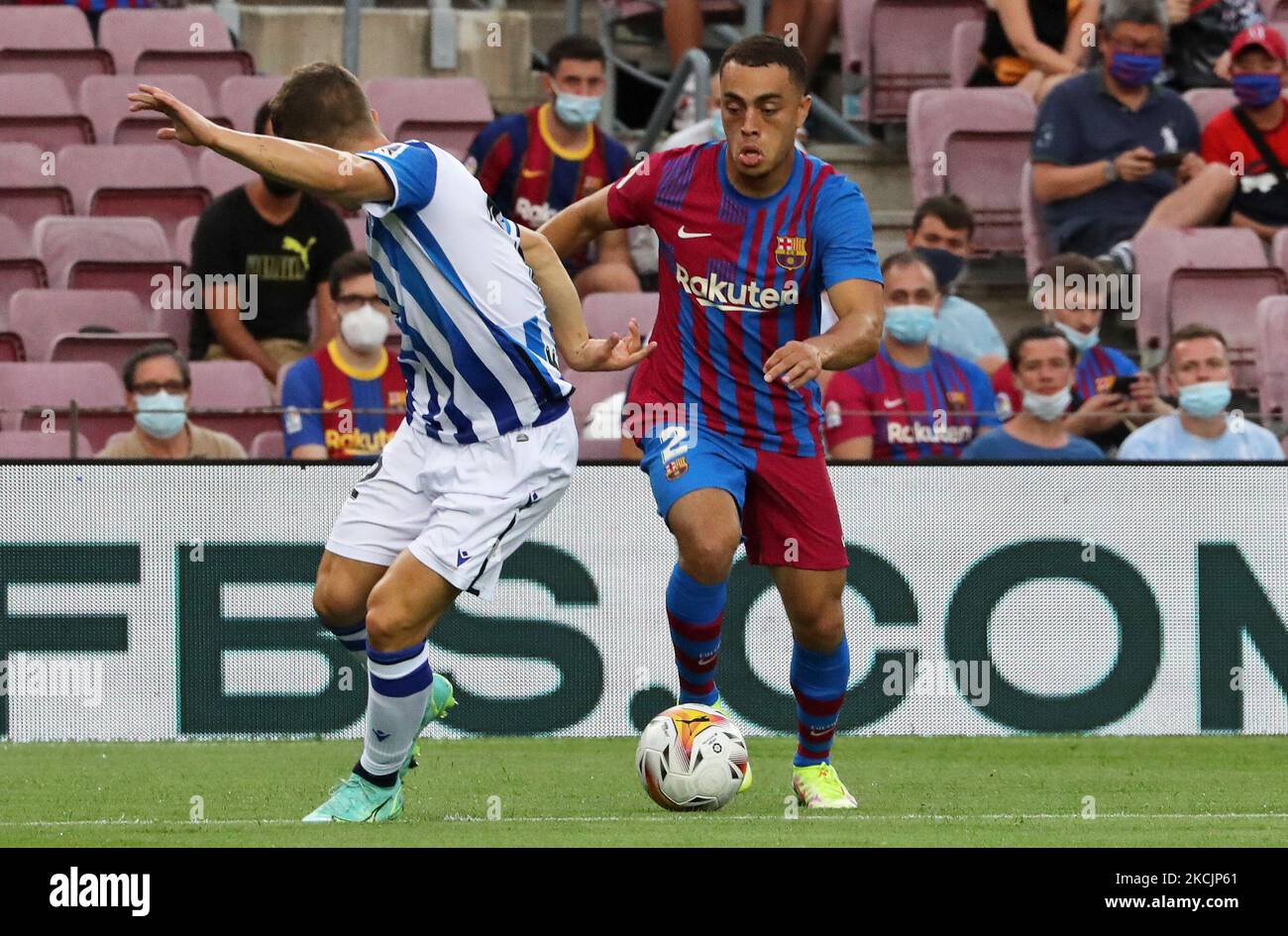 Sergino Dest during the match between FC Barcelona and Real Sociedad de ...