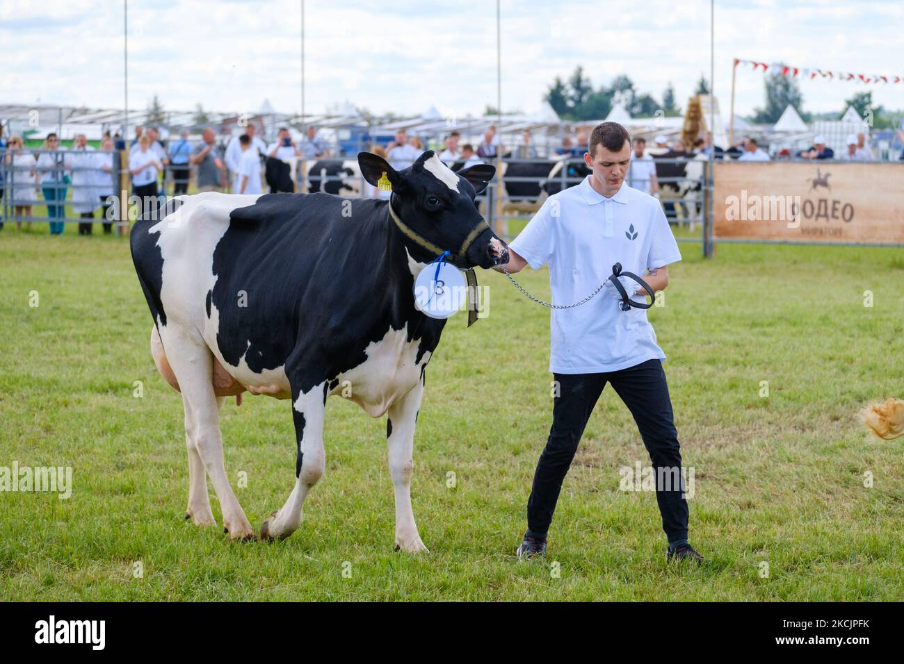 Kaliningrad, Russia - October 12, 2022: Full body young male farmer ...