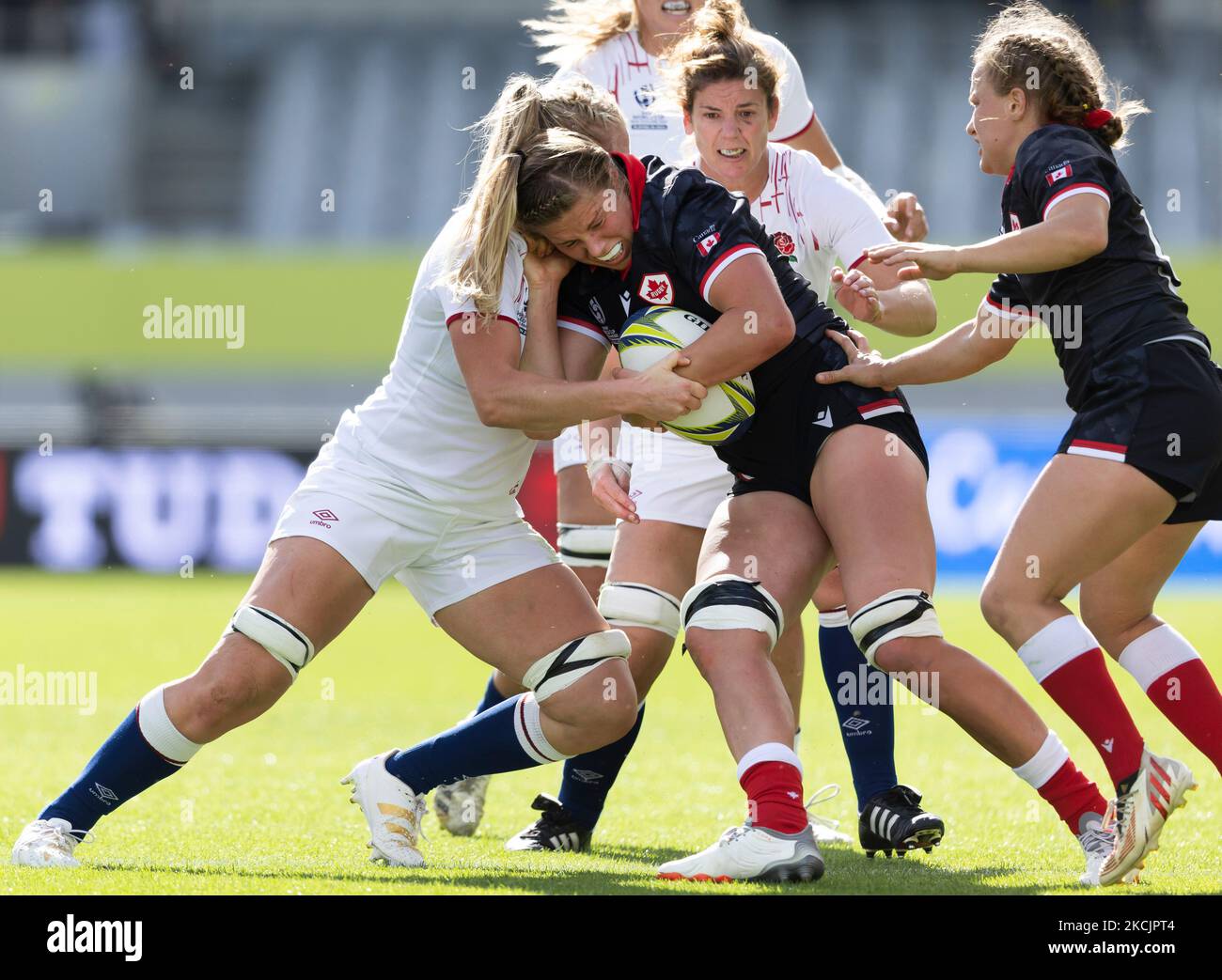 Canada's Sophie De Goede during the Women's Rugby World Cup semi-final ...