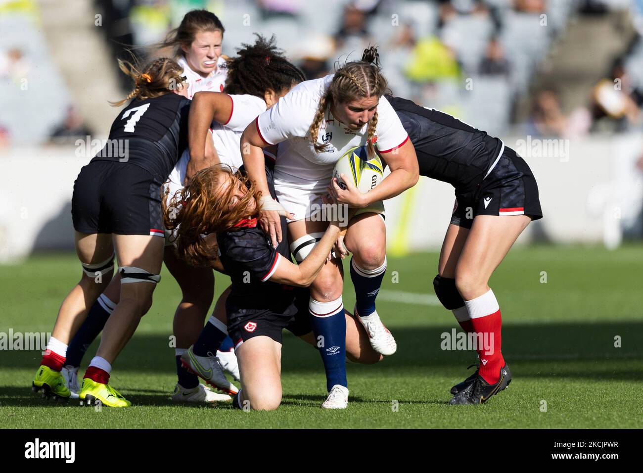 England's Poppy Cleall during the Women's Rugby World Cup semi-final ...