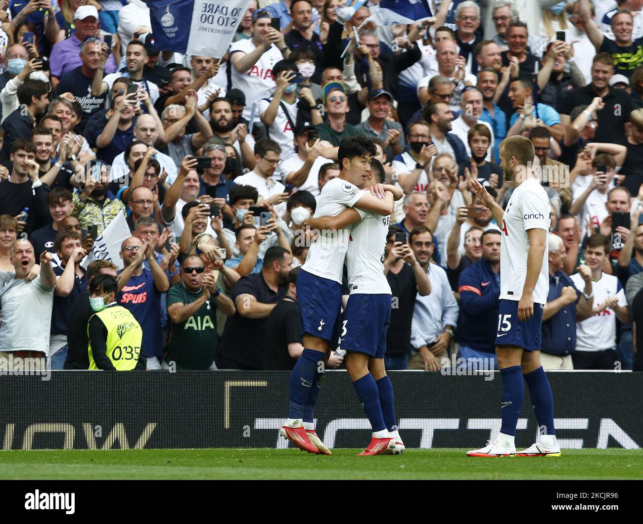 Tottenham Hotspur's Son Heung-Min celebrates his goal during Premier ...