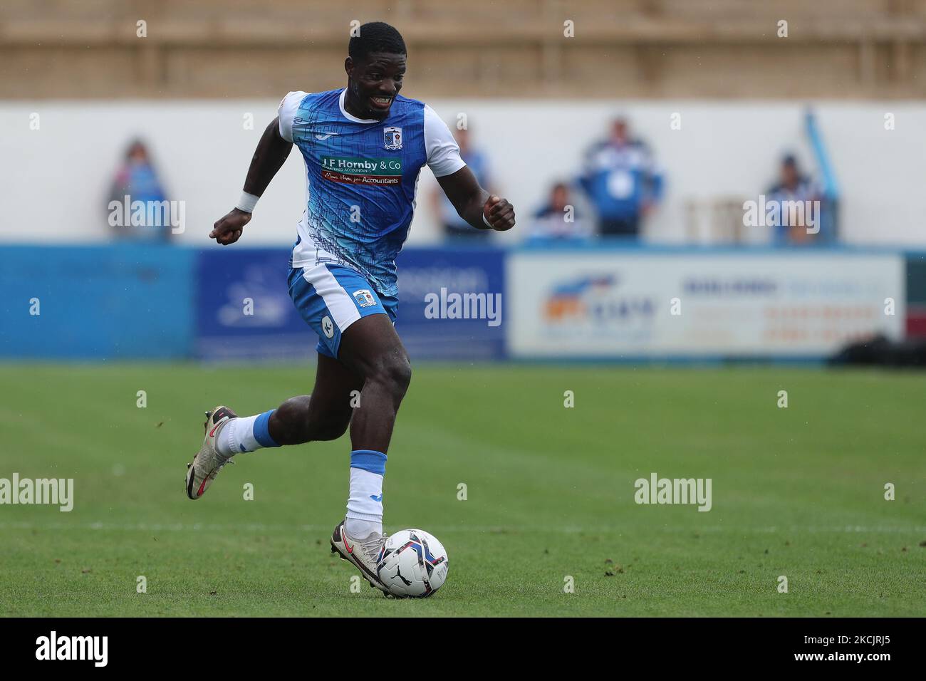 Barrow's Festus Arthur during the Sky Bet League 2 match between Barrow ...