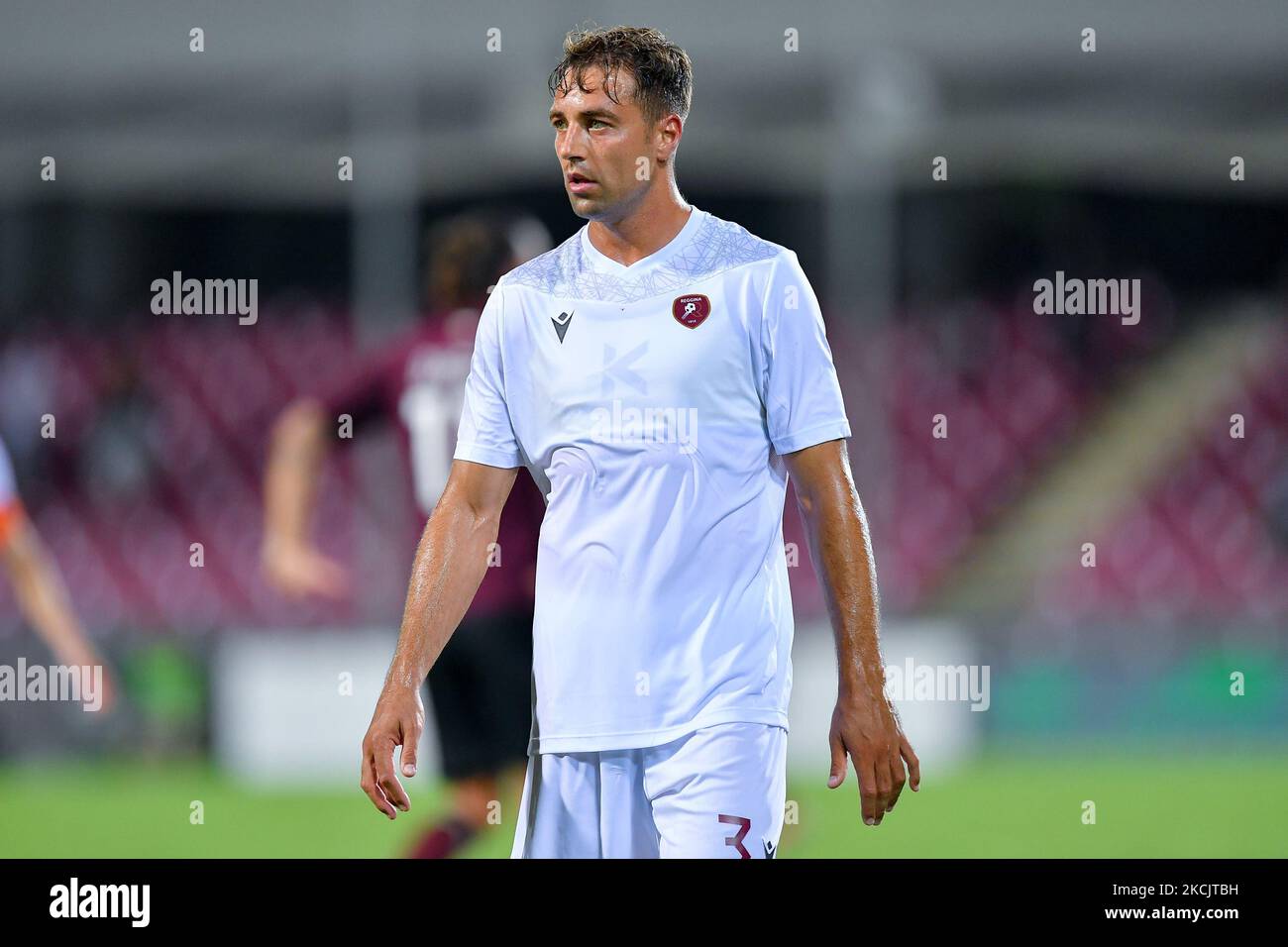 Thiago Rangel Cionek of Reggina 1914 looks on during the Coppa Italia ...