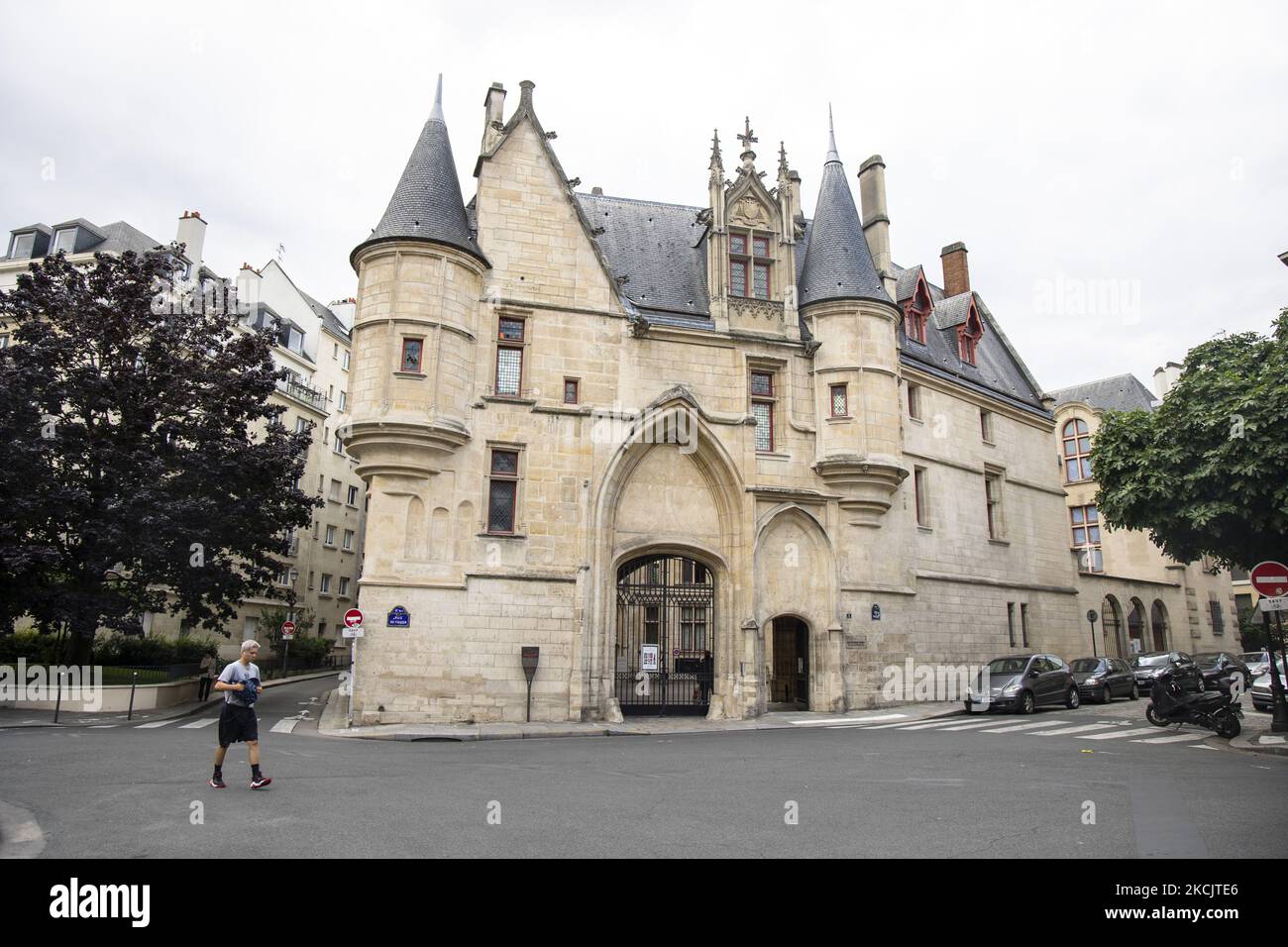 The building of the Forney Library in the former medieval estate of the ...