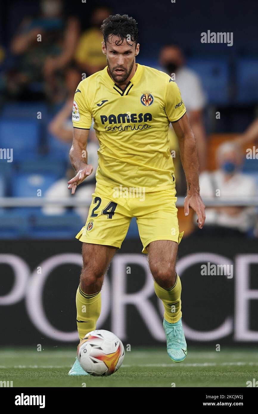 Alfonso Pedraza of Villarreal in action during the La Liga Santader ...