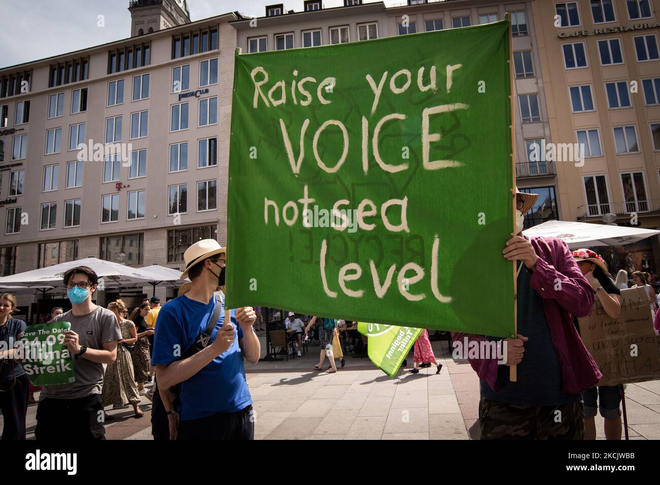 Environmentalists protest in Munich, Germany on August 13, 2021 to ...
