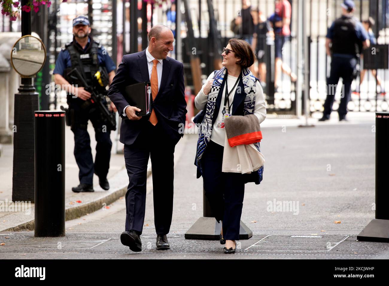 Dan Rosenfield (L), Chief of Staff to British Prime Minister Boris ...