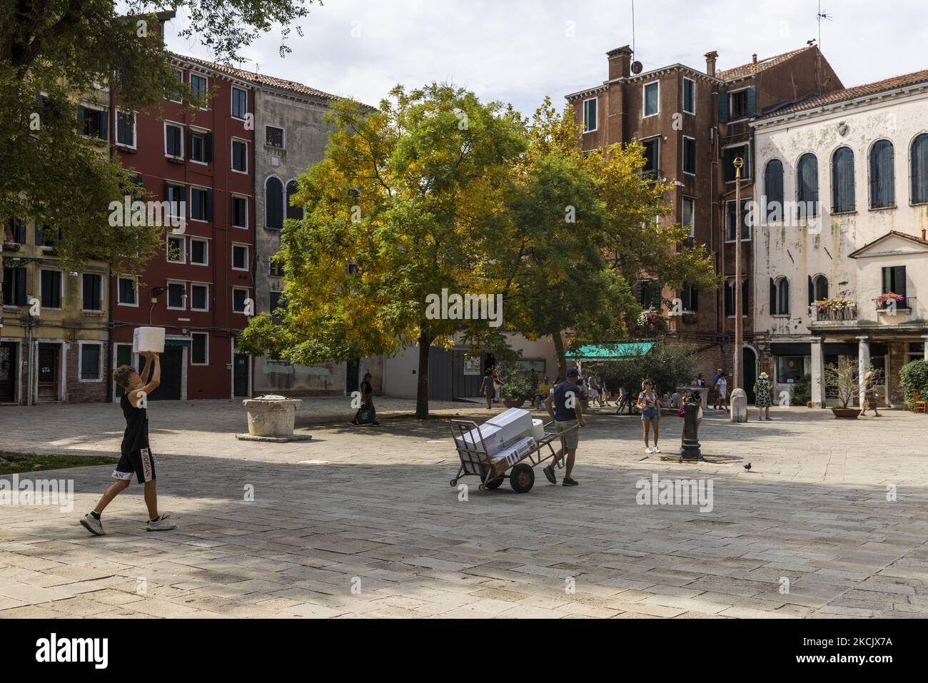 13/08/2021 Venezia, Italy. A view of the Venice ghetto, one of the most ...