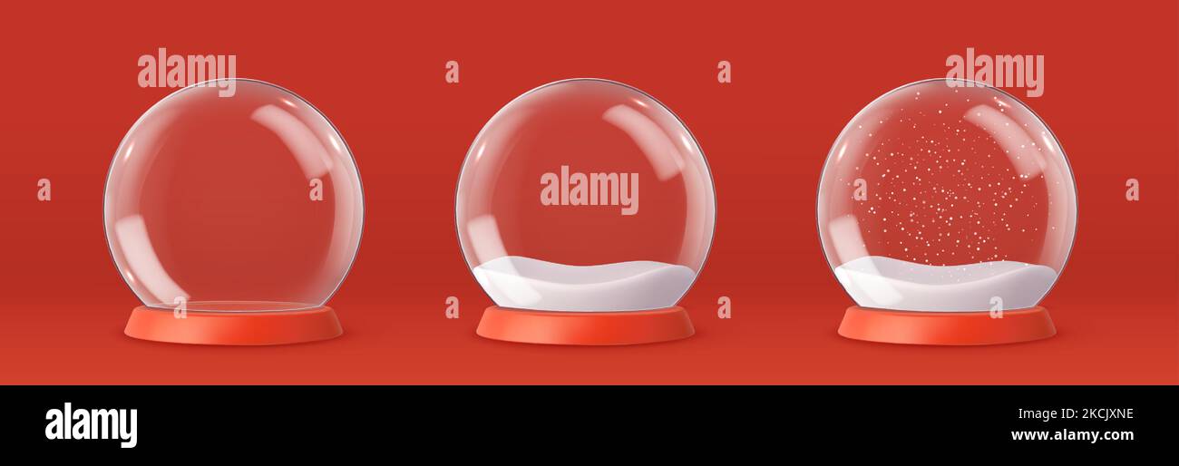 3d Snow globe templates Stock Vector Image & Art - Alamy