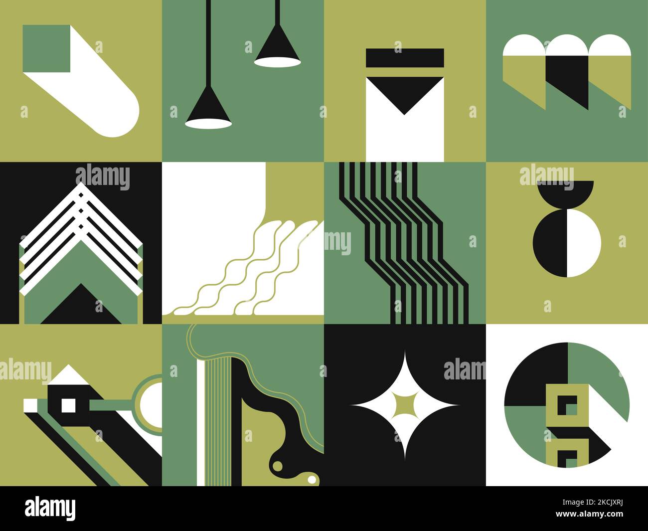 Geometrical composition in futuristic Stock Vector Images - Alamy