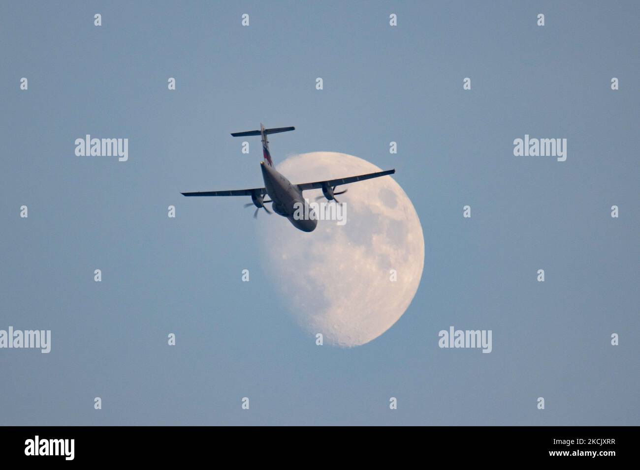 A turboprop ATR 42-500 aircraft of Sky Express performing flight GQ SEH ...