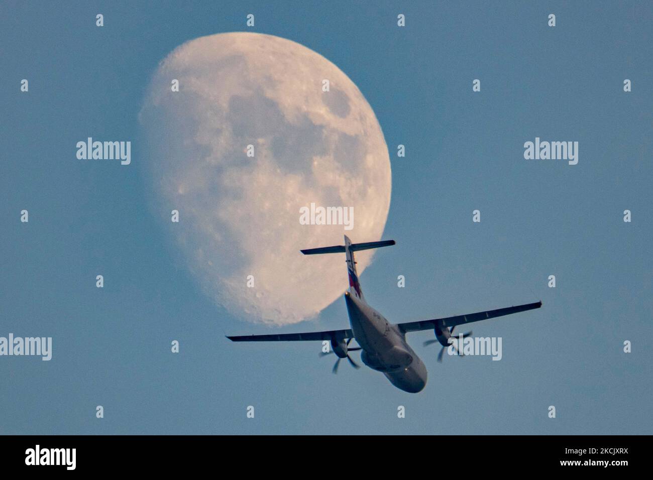 A turboprop ATR 42-500 aircraft of Sky Express performing flight GQ SEH ...