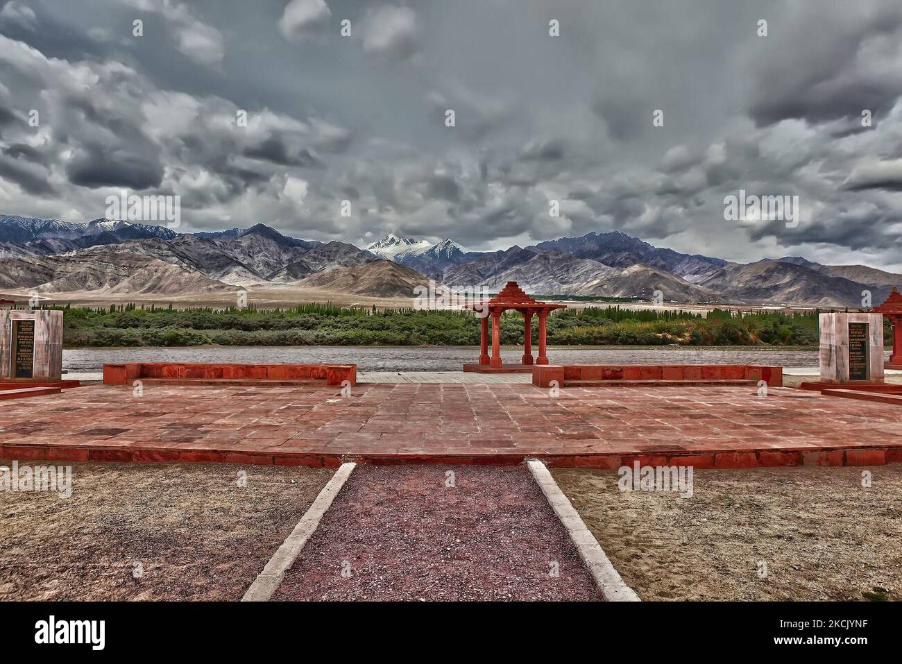 Sindhu Ghat in Ladakh, India, on July 12, 2010. The Sindhu Ghat is a ...