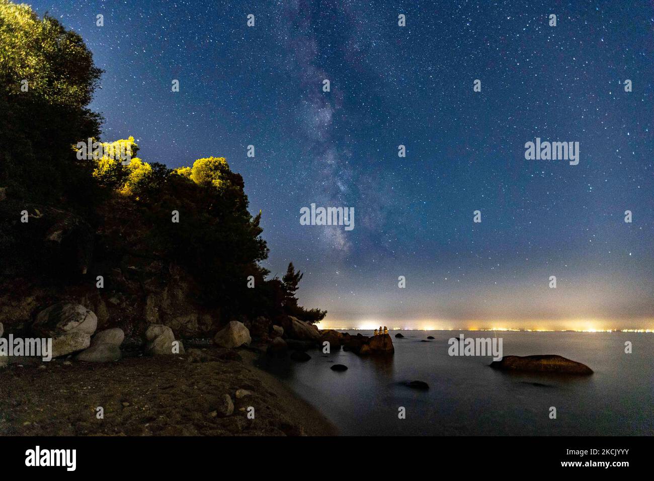 Greek islands milky way hi-res stock photography and images - Alamy