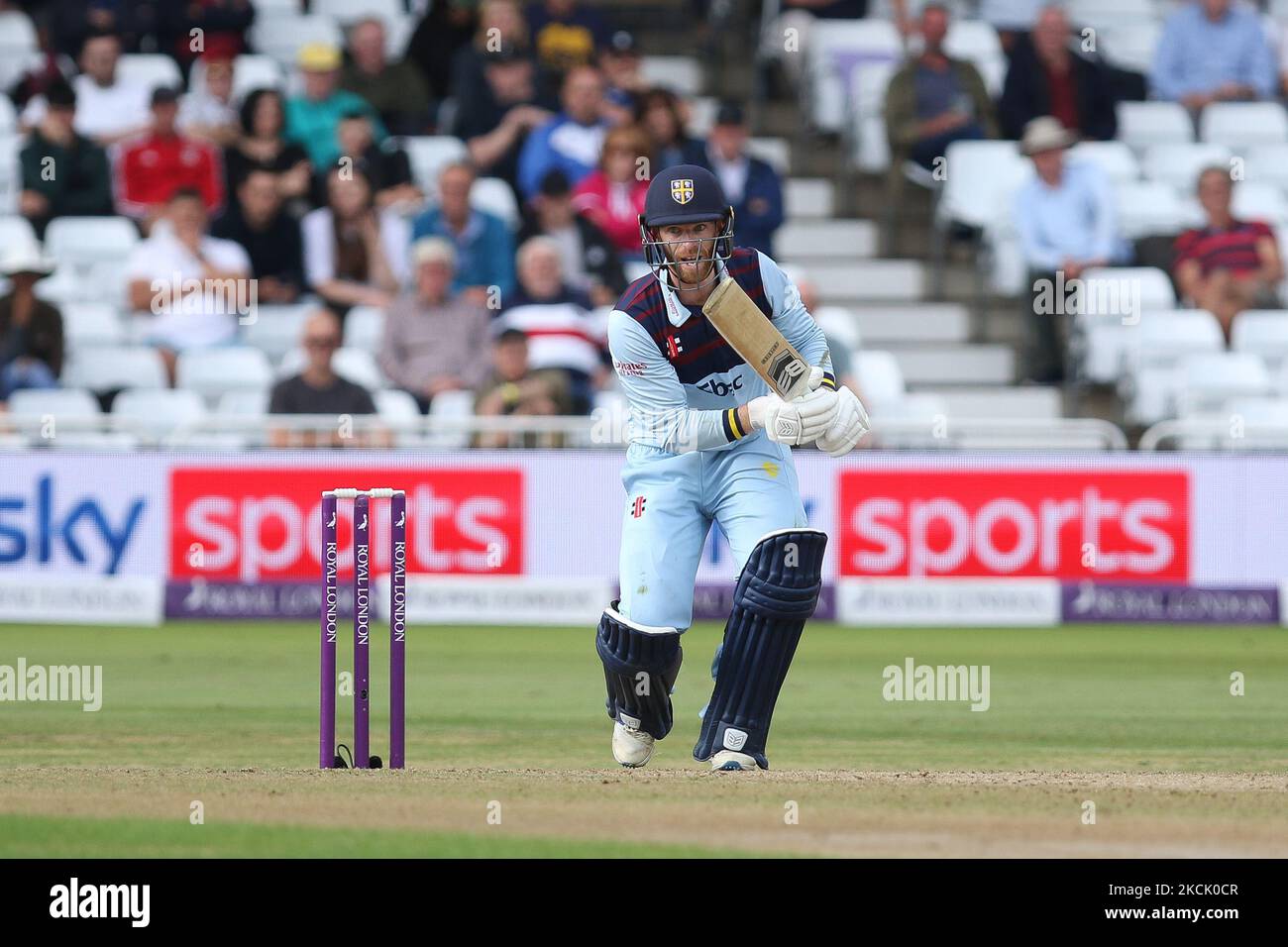 Graham Clark of Durham bats during the Royal London One Day Cup match ...