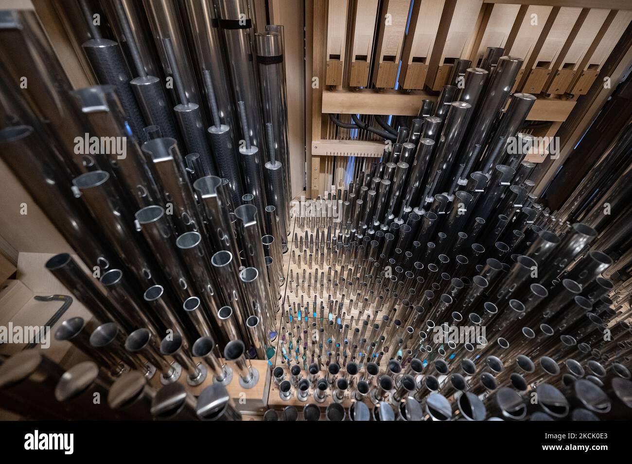 Clausthal Zellerfeld, Germany. 04th Nov, 2022. New organ pipes have ...
