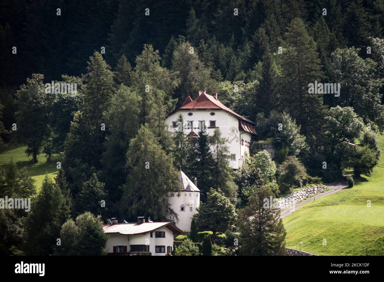 A view of the mountain landscapes between Austria and Italy as seen ...