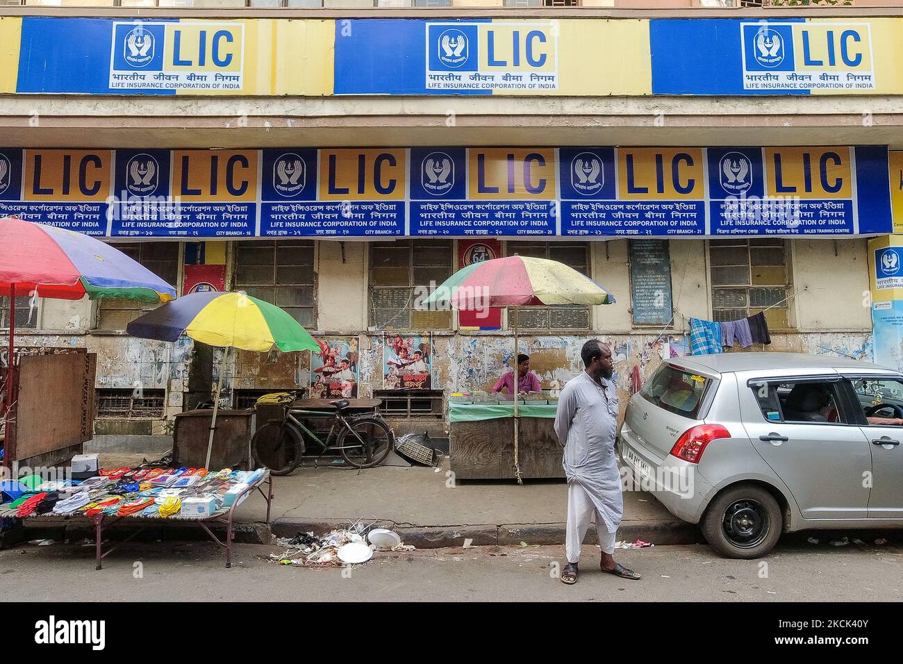 An LIC office building as seen in Kolkata, India on 24 August 2021. As ...