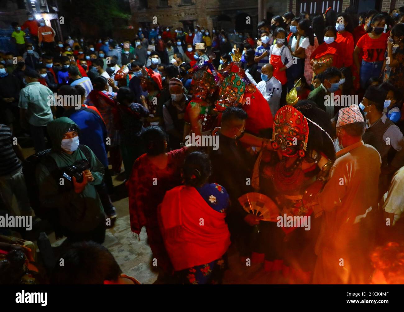 Nil barahi mask dance festival hi-res stock photography and images - Alamy