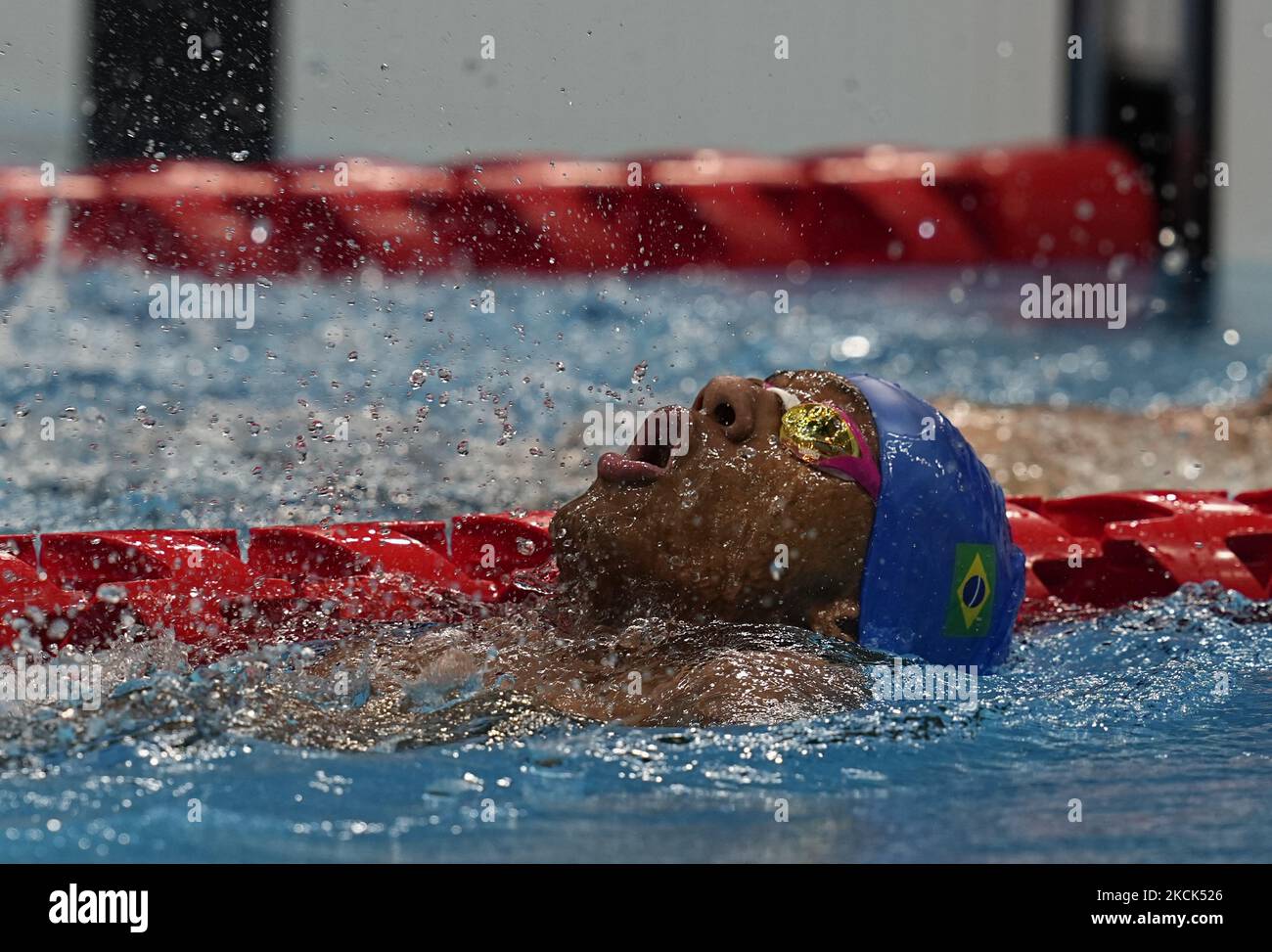 Gabriel Geraldo dos Santos Araujo from Brazil winning silver during ...
