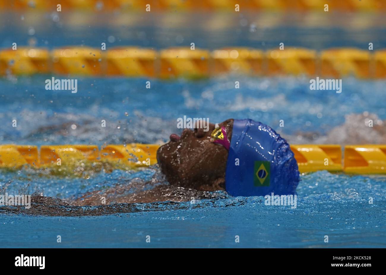 Gabriel Geraldo dos Santos Araujo from Brazil winning silver during ...