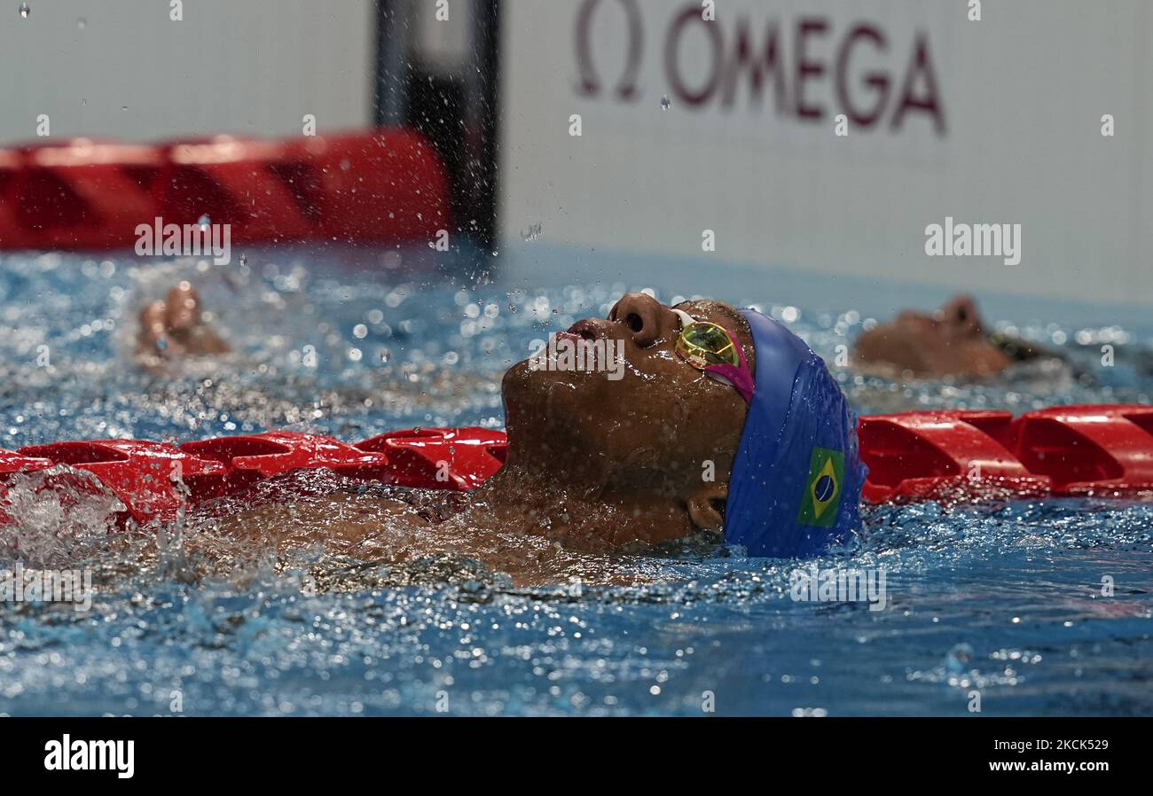 Gabriel Geraldo dos Santos Araujo from Brazil winning silver during ...