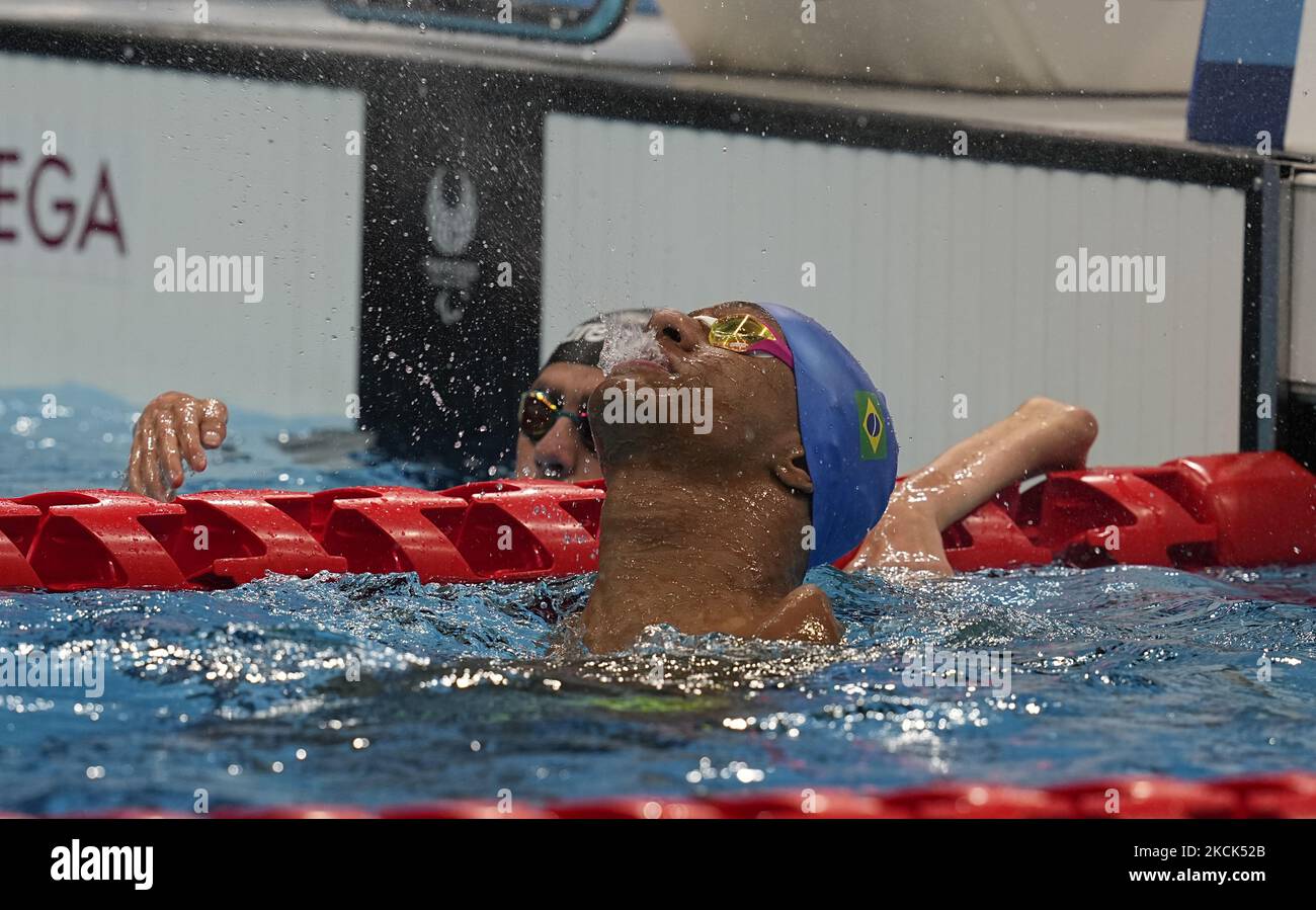 Gabriel Geraldo dos Santos Araujo from Brazil winning silver during ...