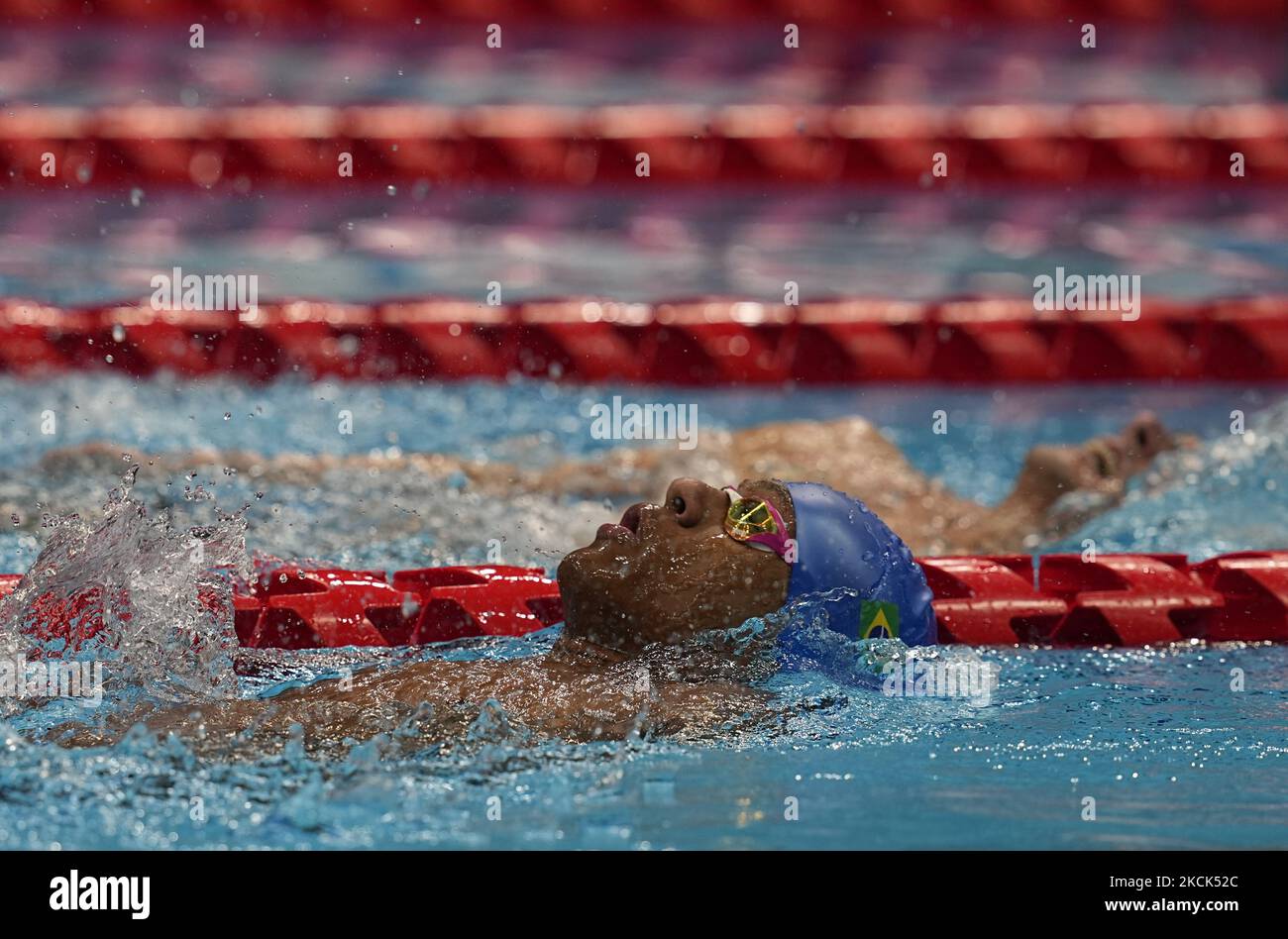 Gabriel Geraldo dos Santos Araujo from Brazil winning silver during ...