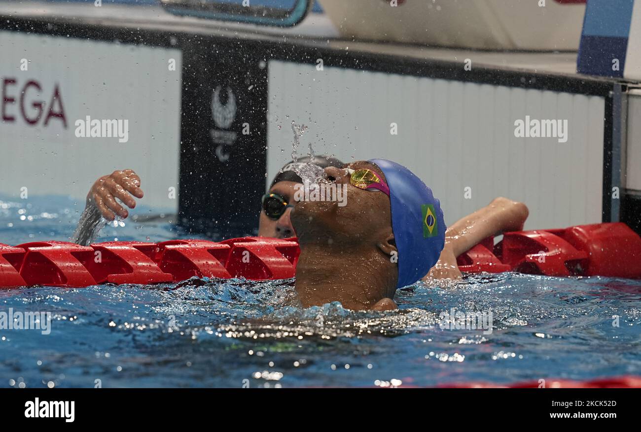 Gabriel Geraldo dos Santos Araujo from Brazil winning silver during ...
