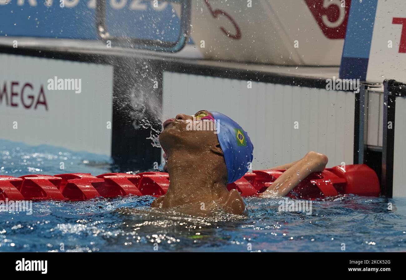 Gabriel Geraldo dos Santos Araujo from Brazil winning silver during ...