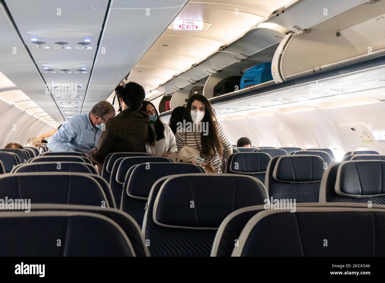 A320neo cabin hi-res stock photography and images - Alamy