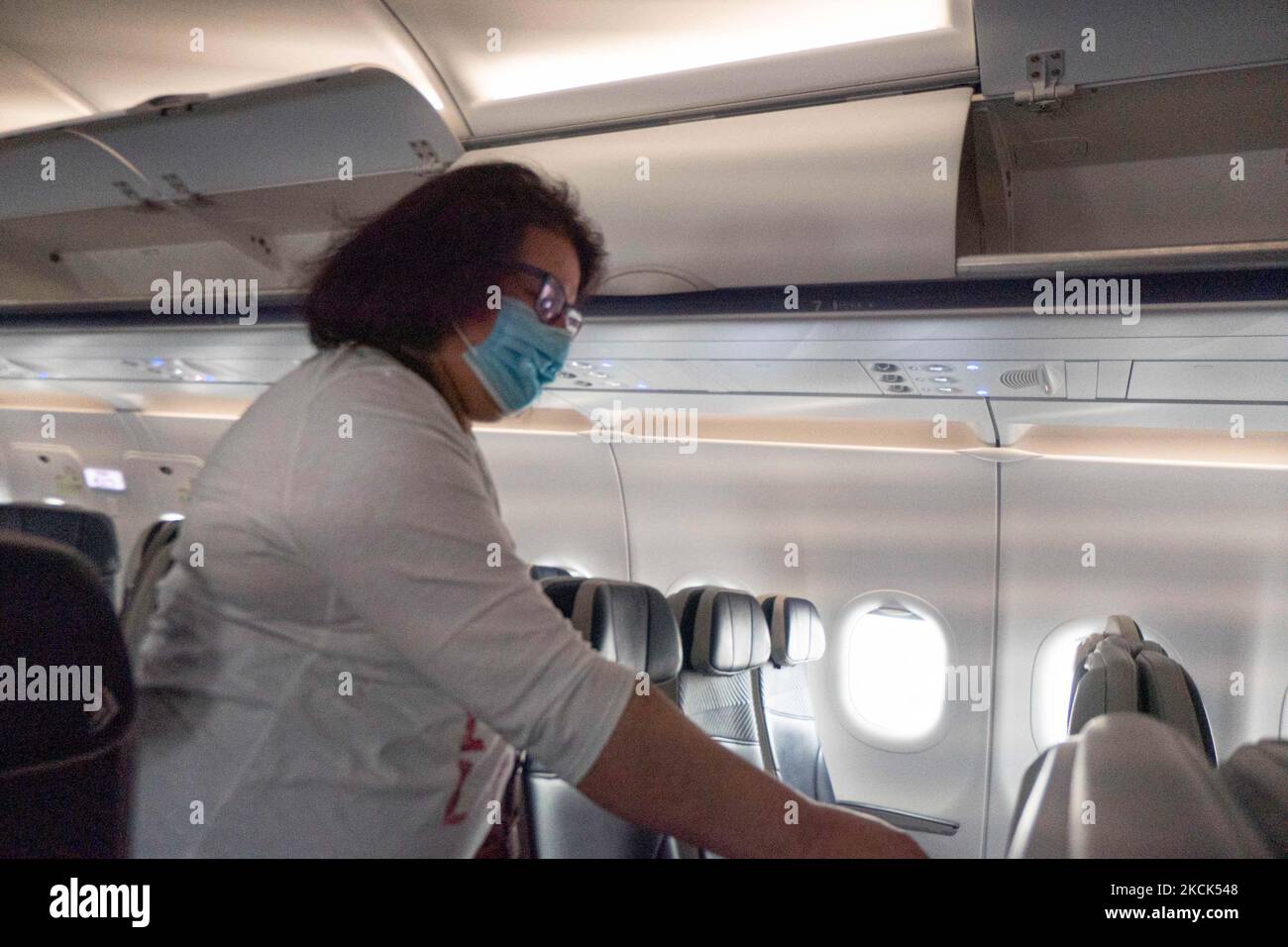 A320neo cabin hi-res stock photography and images - Alamy