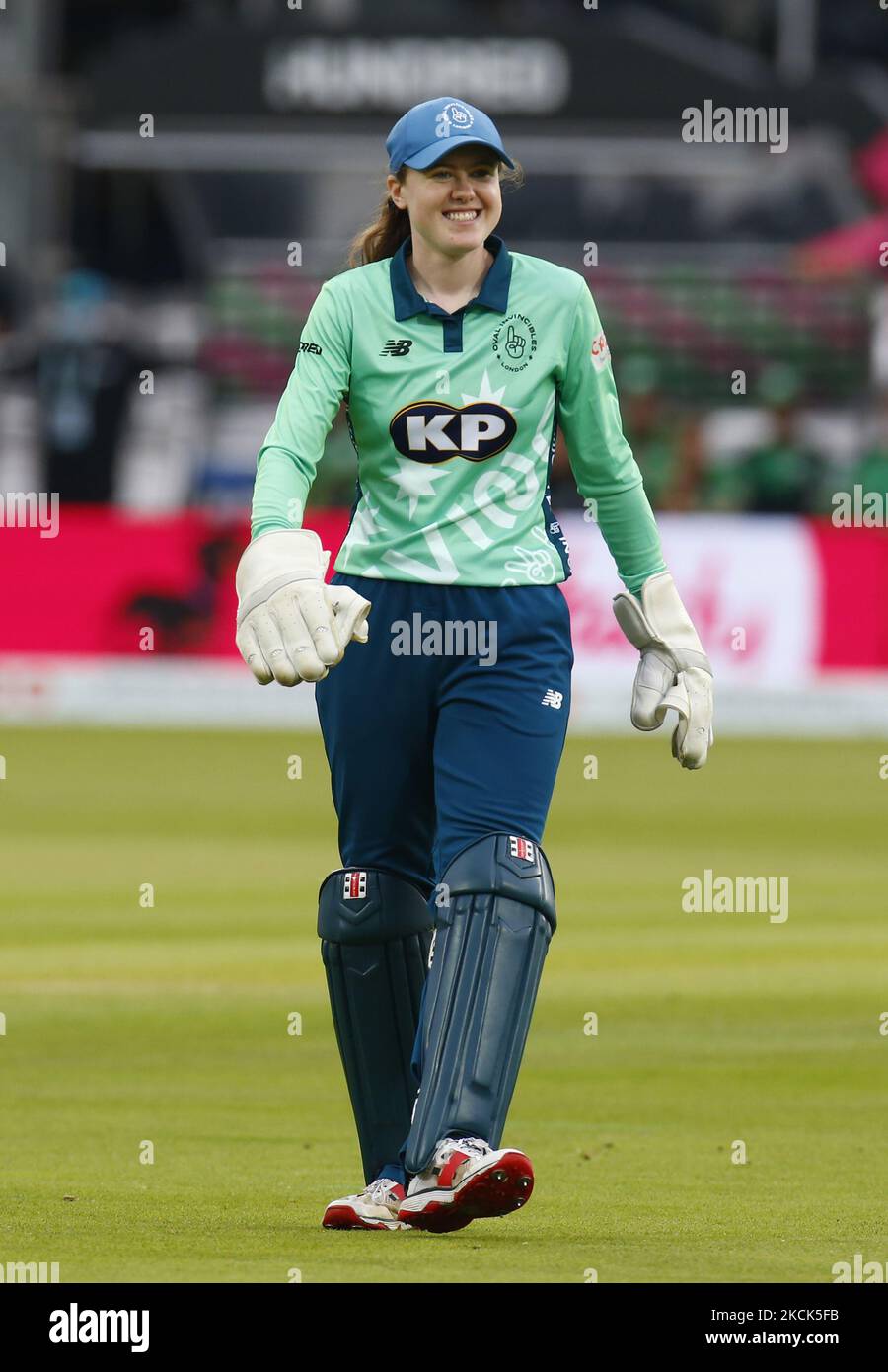 Sarah Bryce of Oval Invincibles Women during The Hundred Women Final ...