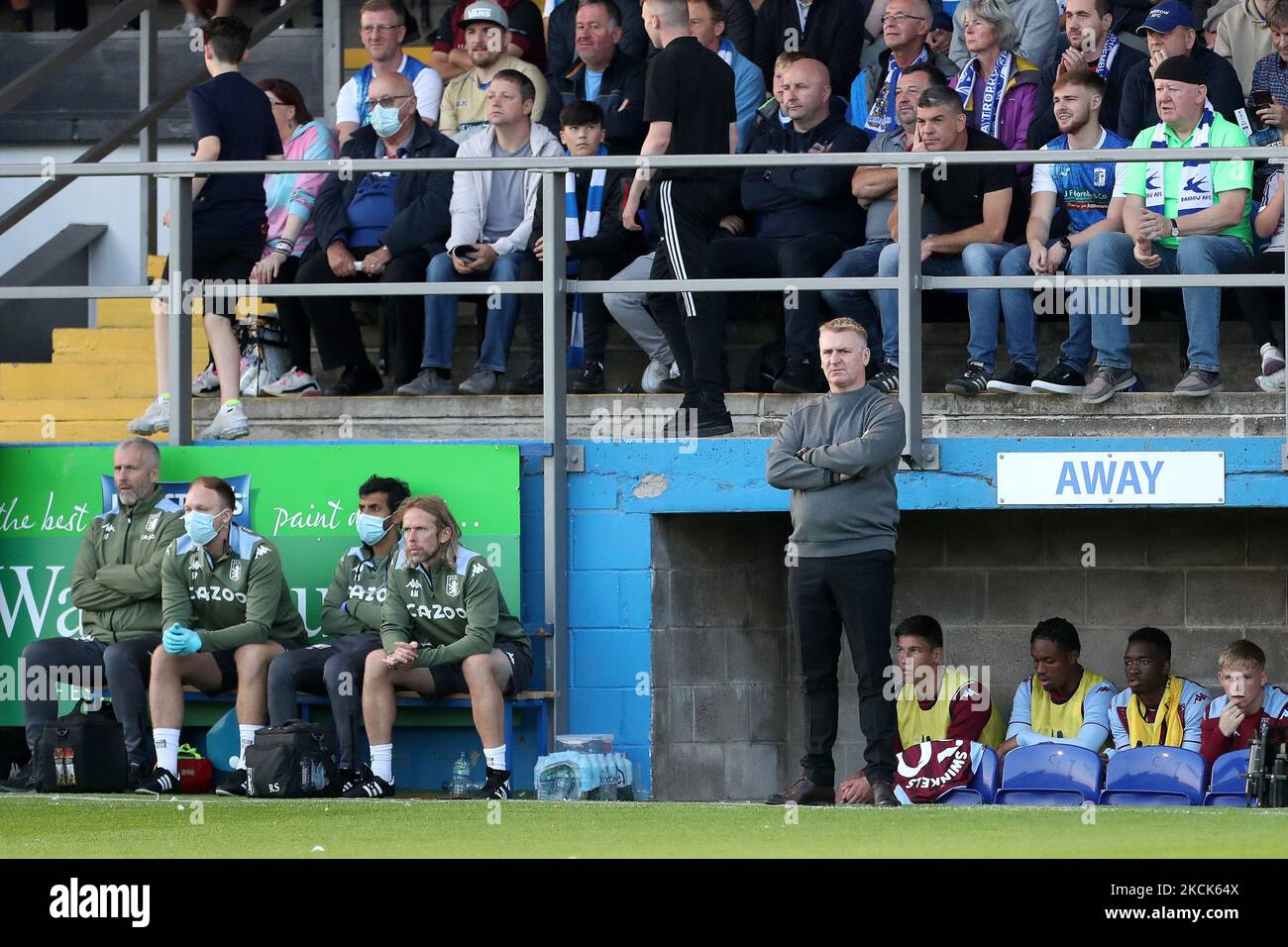 Aston Villa manager Dean Smith during the Carabao Cup 2nd round match ...