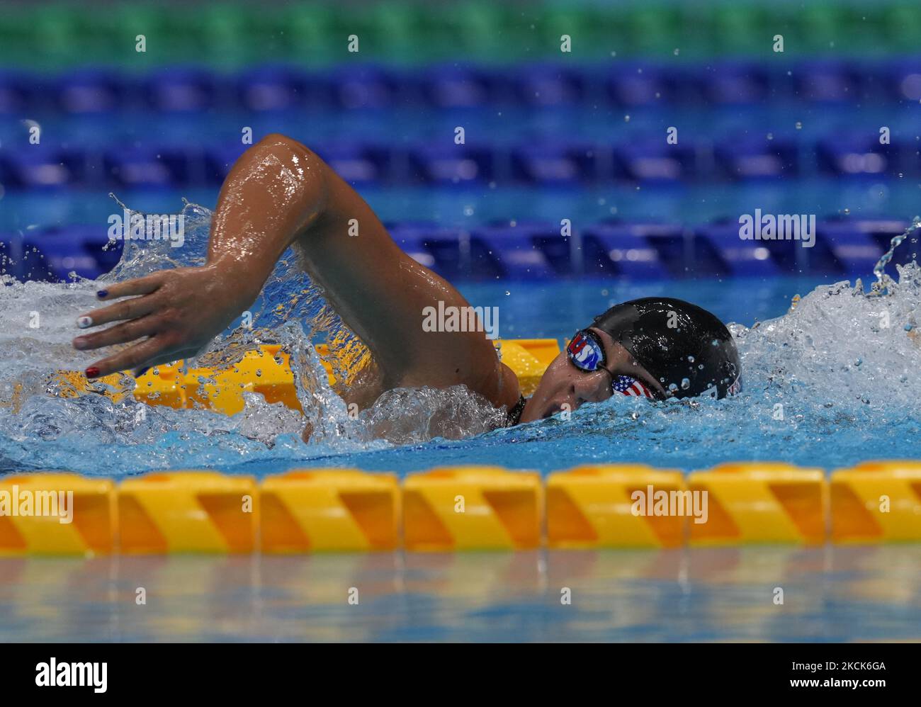 Anastasia Pagonis from USA winning gold and beating the world record ...