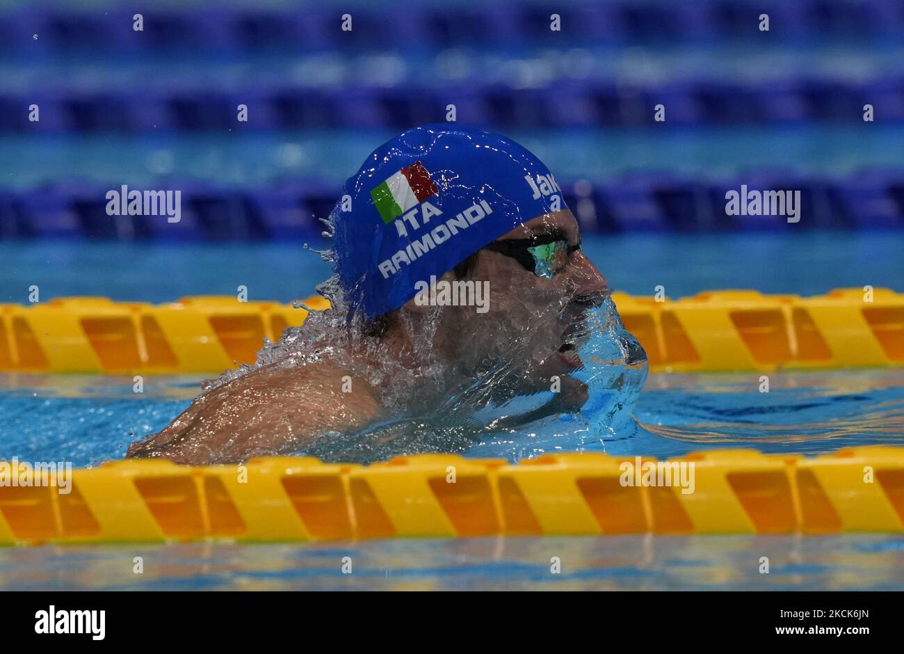Stefano Raimondi from Italy winning gold during swimming at the Tokyo ...
