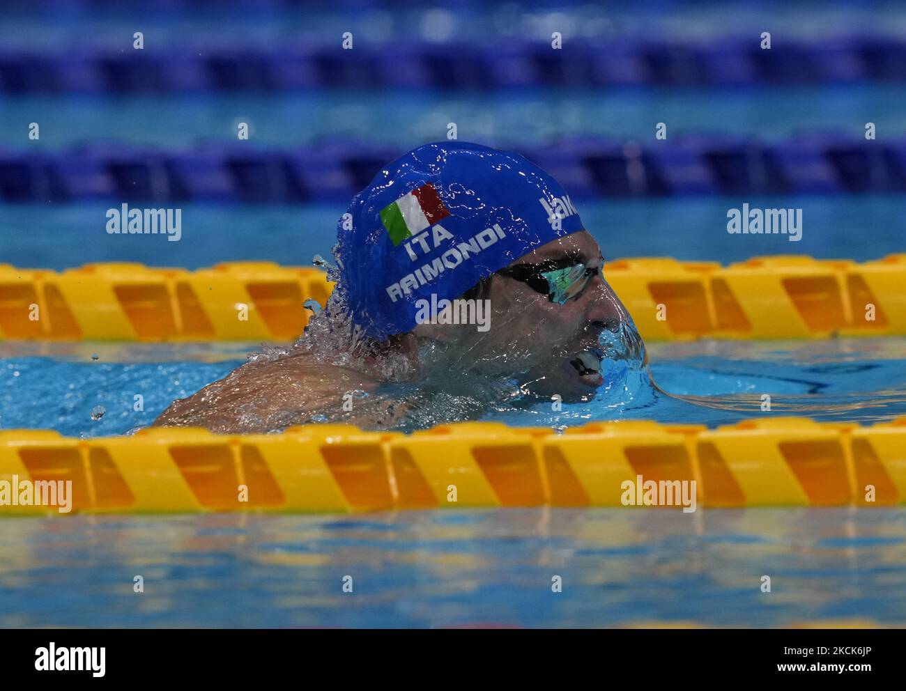 Stefano Raimondi from Italy winning gold during swimming at the Tokyo ...