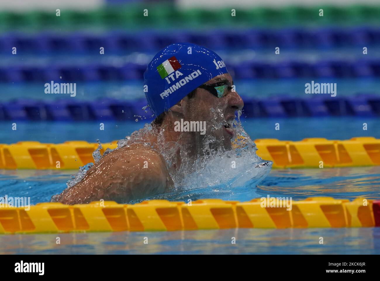 Stefano Raimondi from Italy winning gold during swimming at the Tokyo ...