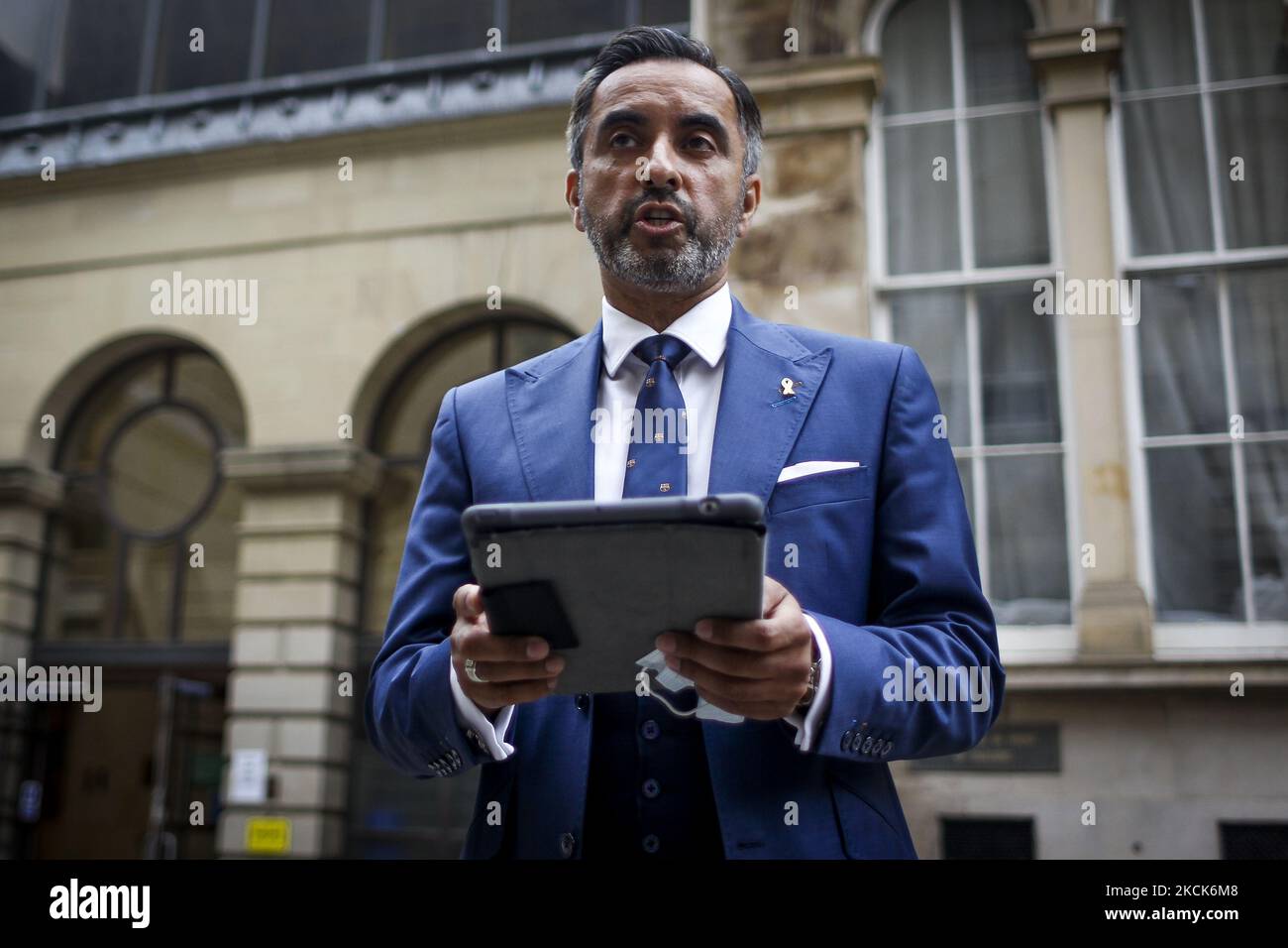 Lawyer Aamer Anwar makes a statement outside Edinburgh Sheriff Court on ...