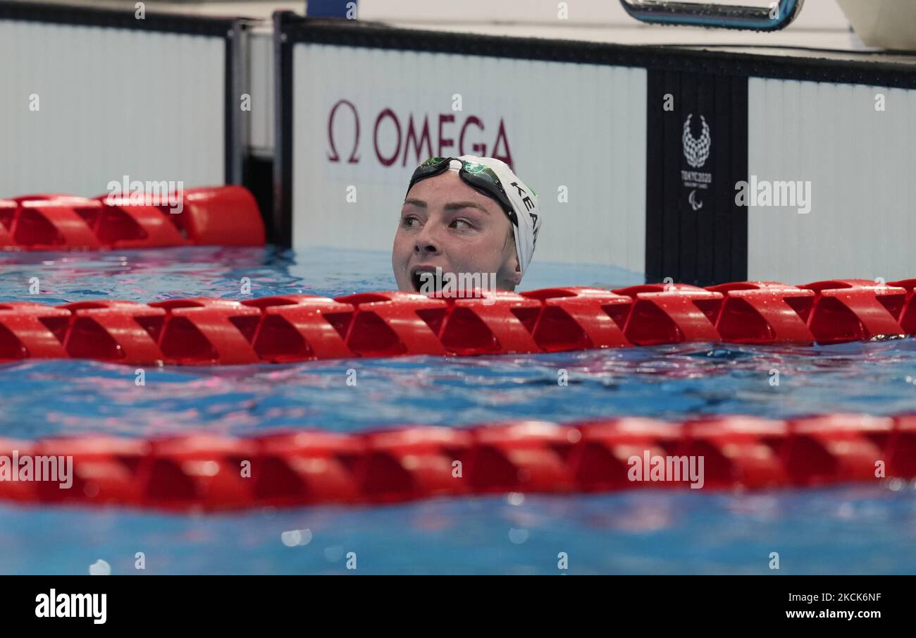 Ellen Keane from Ireland winning gold during swimming at the Tokyo ...