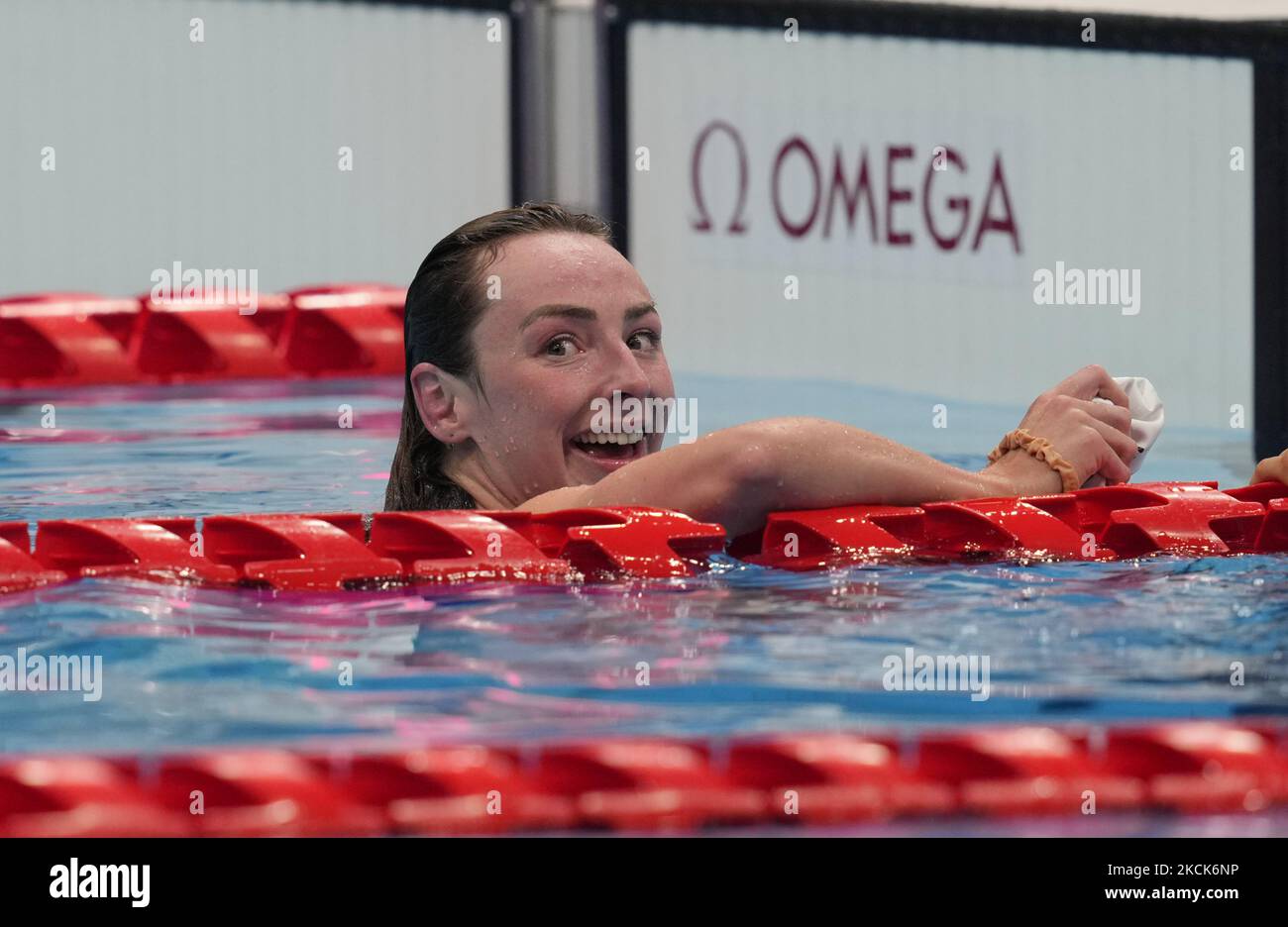Ellen Keane from Ireland winning gold during swimming at the Tokyo ...