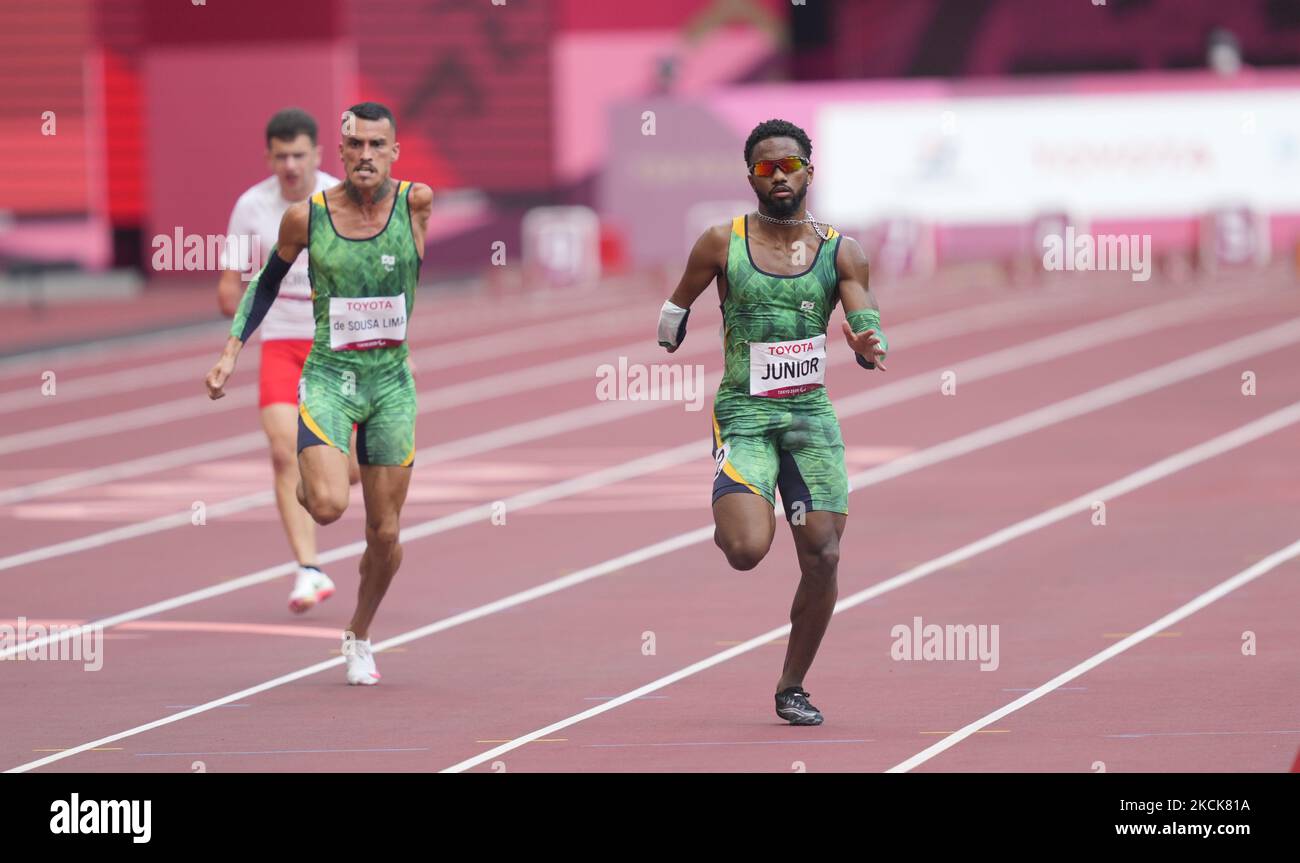 Junior Washington from Brazil at 100m during athletics at the Tokyo ...