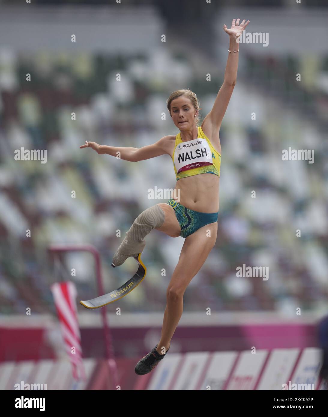 Sarah Walsh from Australia at long jump during athletics at the Tokyo ...