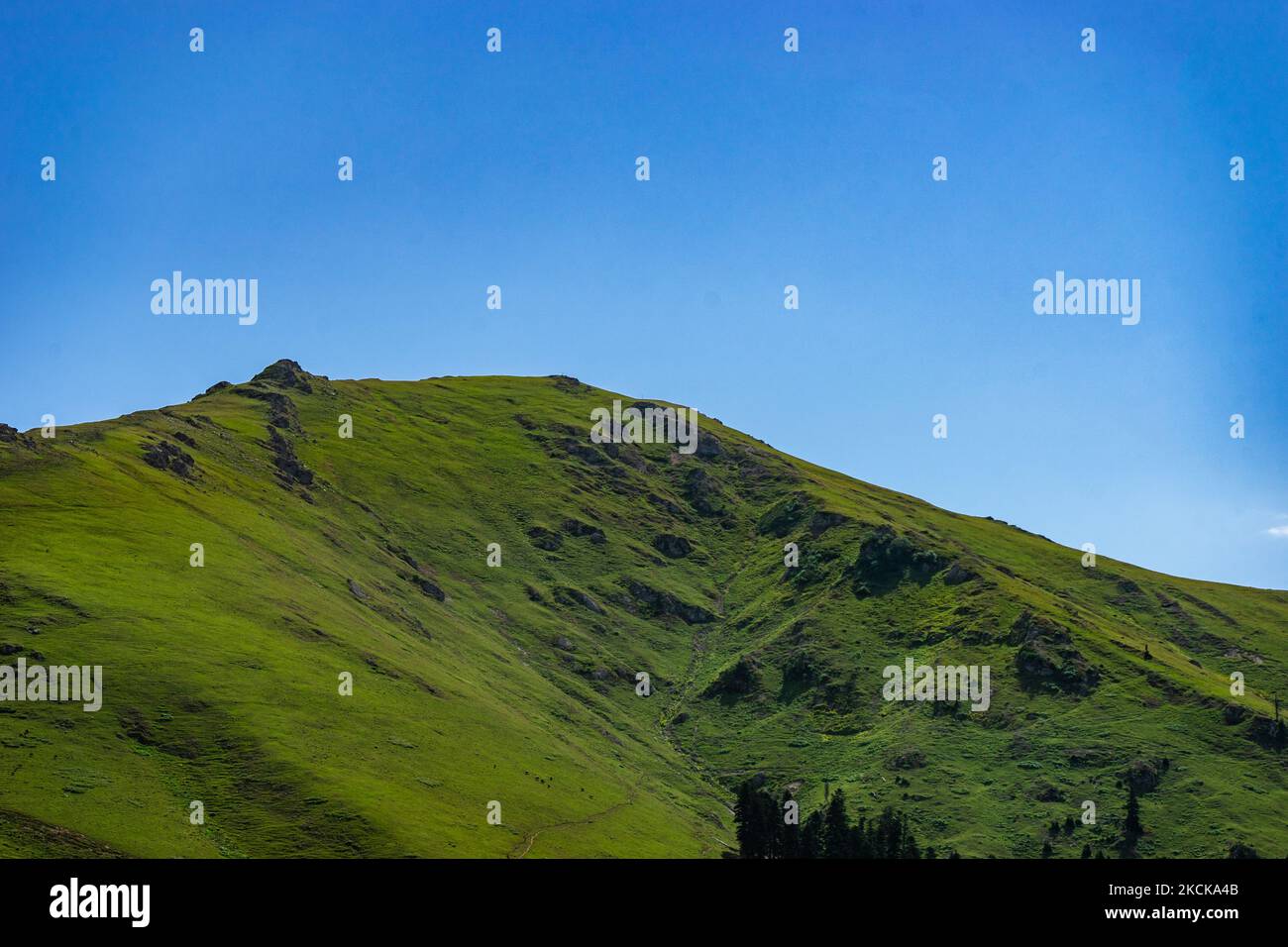 Mountain landscape in famous recreation zone of Guria region in western ...
