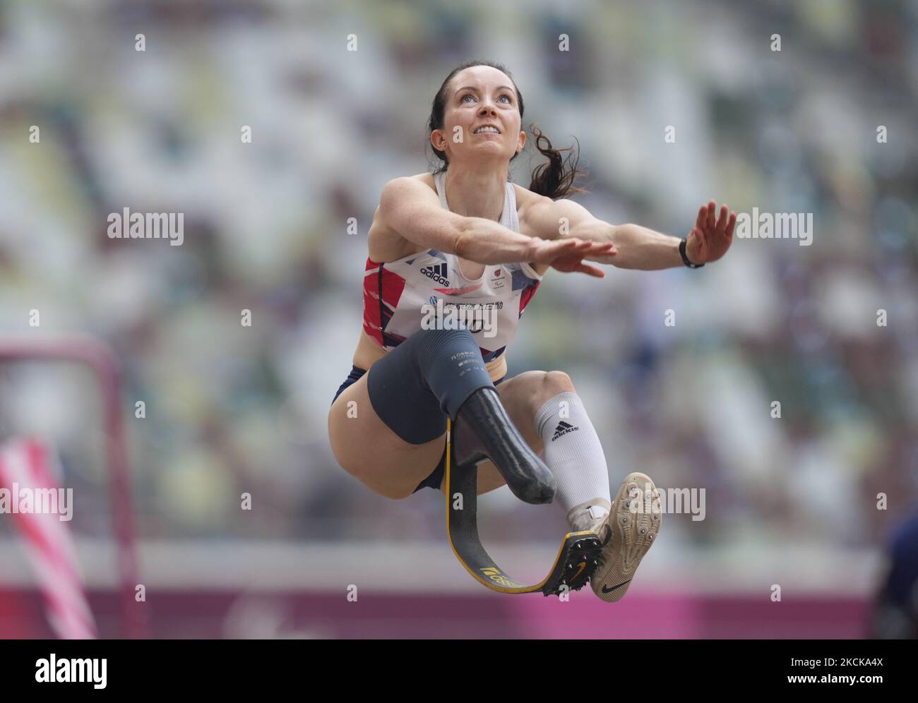 Stef Reid from Great Britain at long jump during athletics at the Tokyo ...