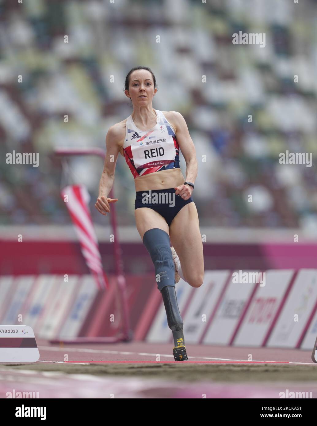 Stef Reid from Great Britain at long jump during athletics at the Tokyo ...